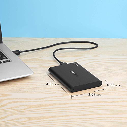 ACASIS 80GB Ultra Slim Portable External Hard Drive USB3.0 Hard Disk 2.5" HDD Storage Devices Compatible for Desktop,Laptop,(Black)