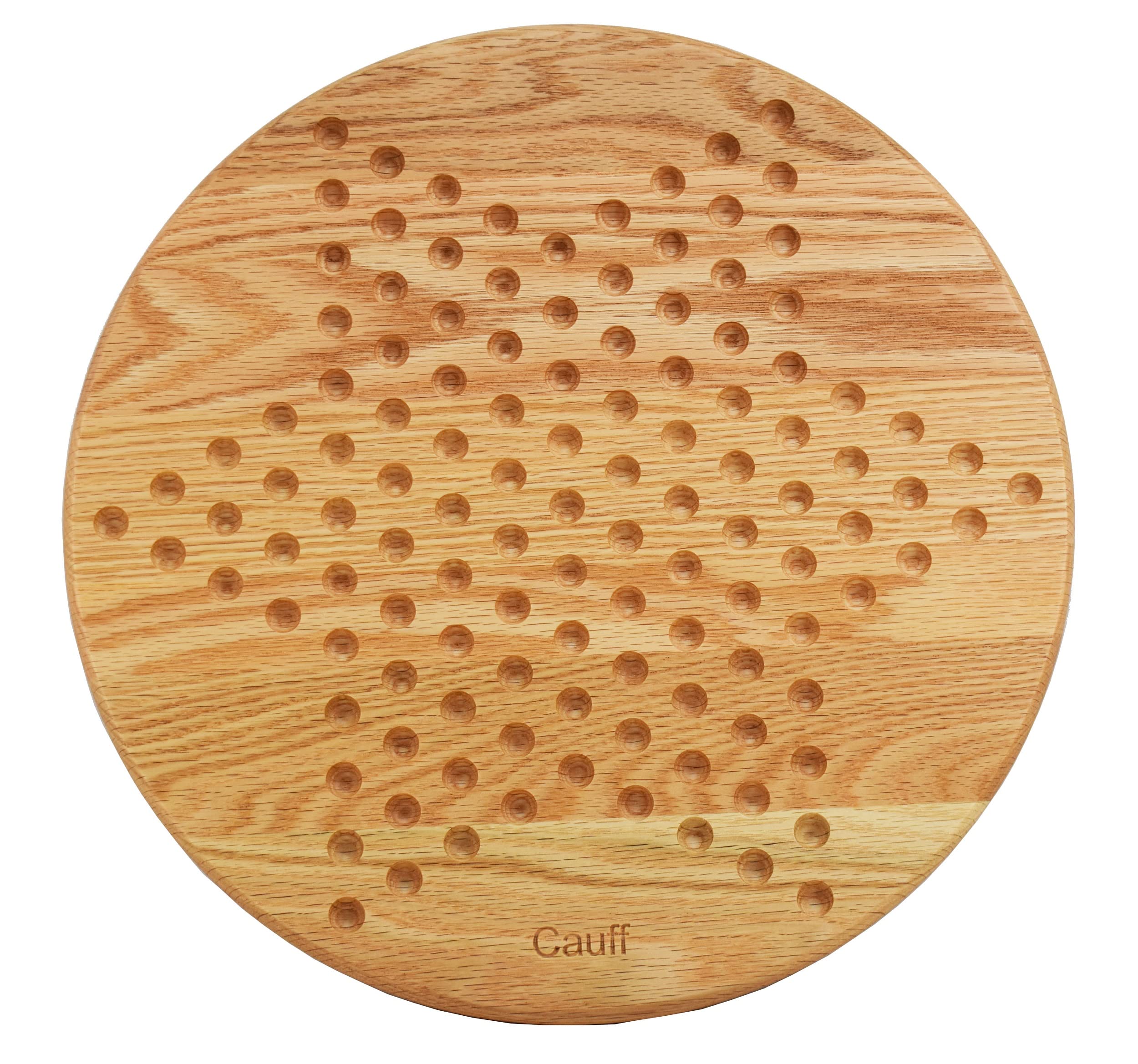 14 inch Solid Oak Wooden Chinese Checkers Board Game