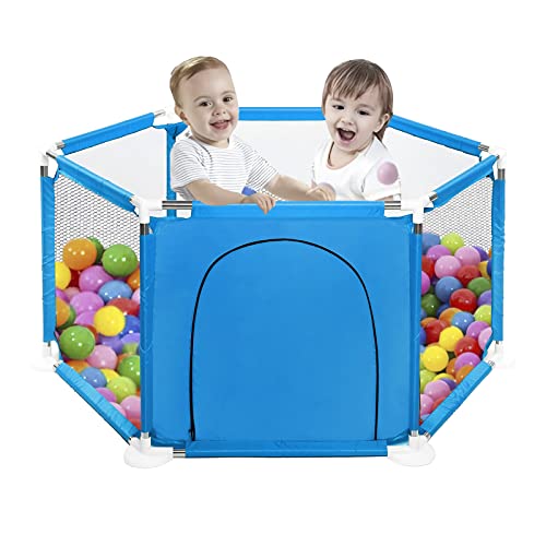 Baby Playards Baby Playpen Toddlers Kids Activity Center Portable Playard Indoor Outdoor Baby Fence Safe Play Yard Kids Play Pen Baby Play Area Baby Play Gate Safety Playpen Activity Center