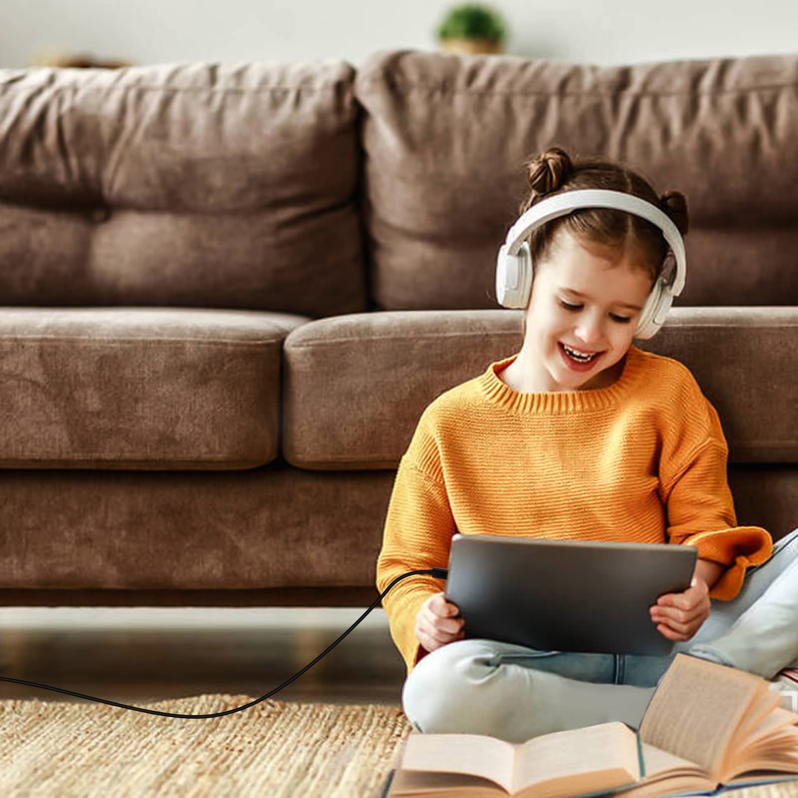 10Ft 15W USB-C -C Fast Charger with 10Ft Extra Long Cable for Charging New Fire HD7/7Kid/ 8/8Plus/8 Kids Edition/8 Kids Pro/HD 10/10Plus//10 Kids Pro (2019-2022 Release)