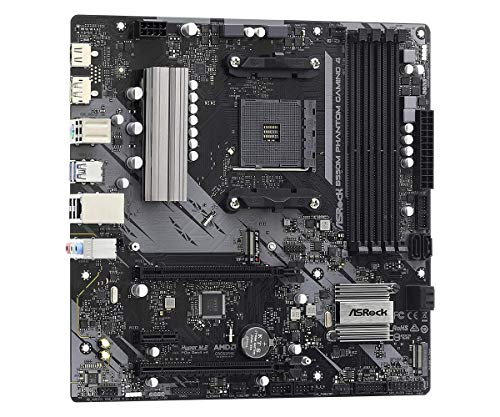 ASRock AM4 AMD B550 SATA 6Gb/s Micro ATX AMD Motherboard Model B550M Phantom Gaming 4
