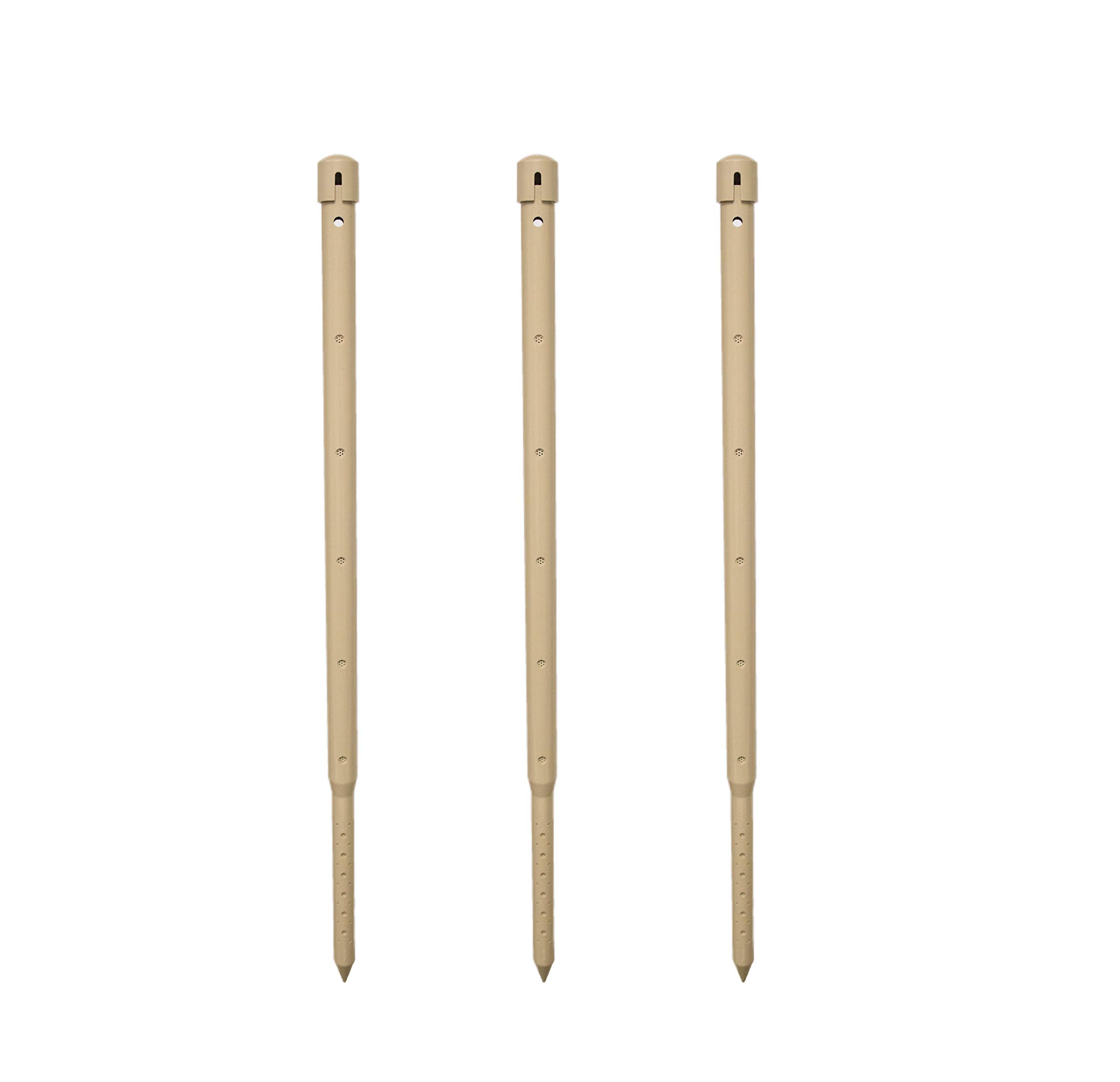 36 in. DEEP DRIP Large Tree Watering Stake (3 Pack) | UV-Protected ABS Plastic Tree Irrigation Spike for Extra-Large Sized Trees, Established Trees, and Palms
