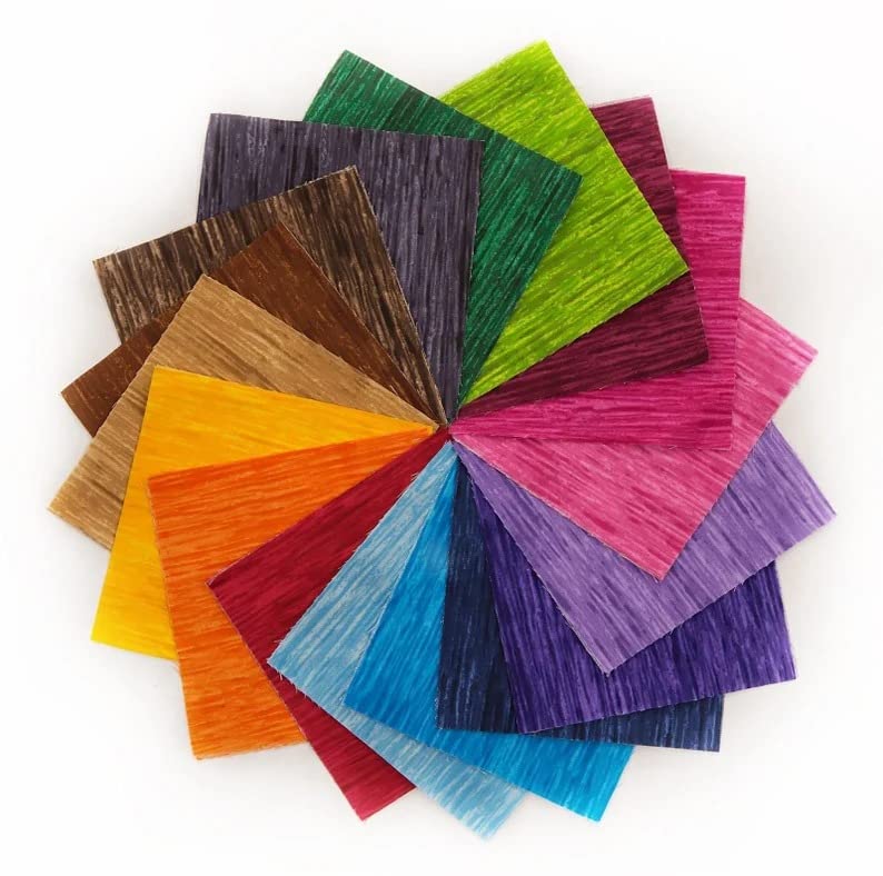 17 Pieces Fabric Cute, Beautiful 2.5 inch Kaleidoscope Jelly Roll, Cute 100% Cotton Fabric Quilting Strips 2.5"