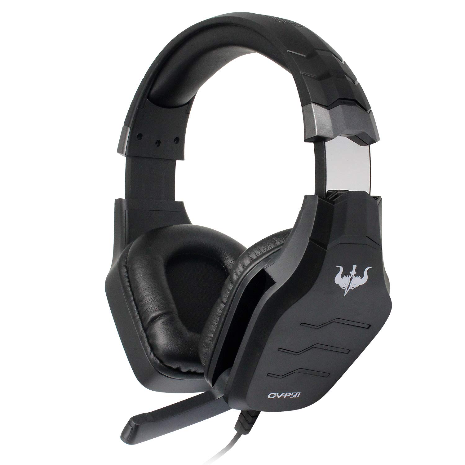HUIJIN P50 Wired Gaming Headset Headphones 3.5 mm Jack with Adjustable Microphone Noise Cancelling Headphone for Ps4,Mobile Phone,iPod and Tablet