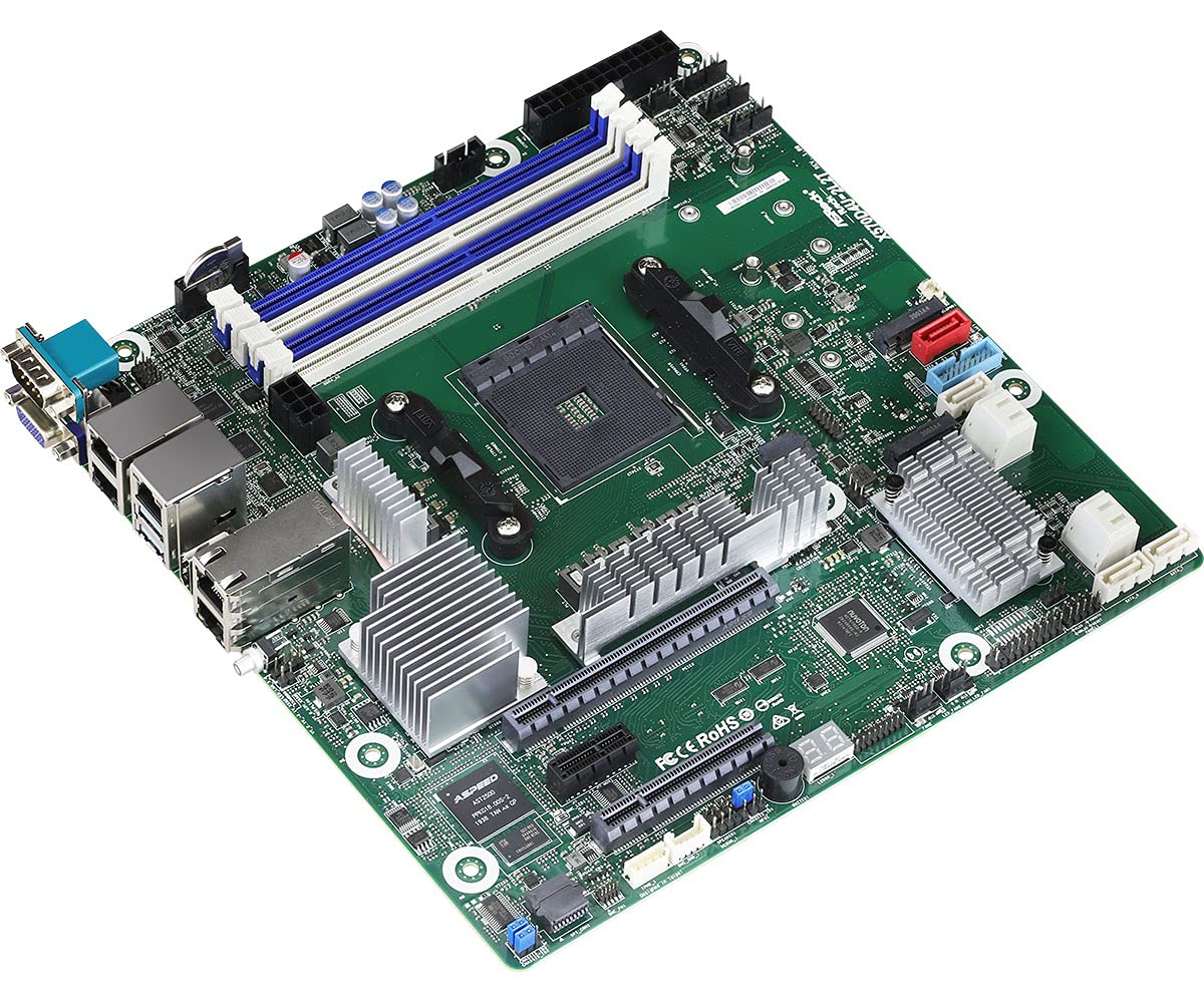 ASRock Rack X570D4U-2L2T Socket AM4/ AMD X570/ DDR4/ SATA3&USB 3.2/ Micro-ATX Server Motherboard