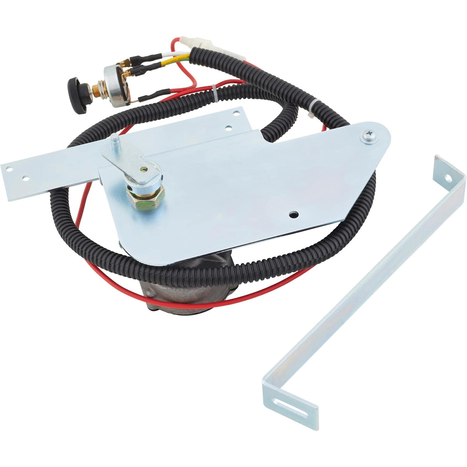1951-52 Ford Pickup Truck Electric Windshield Wiper Conversion Kit: Two-Speed 12V Motor, Bolts to Original Brackets, Clears Cowl Vents, Includes Wiring Harness, Switch, and Nylon Bushings