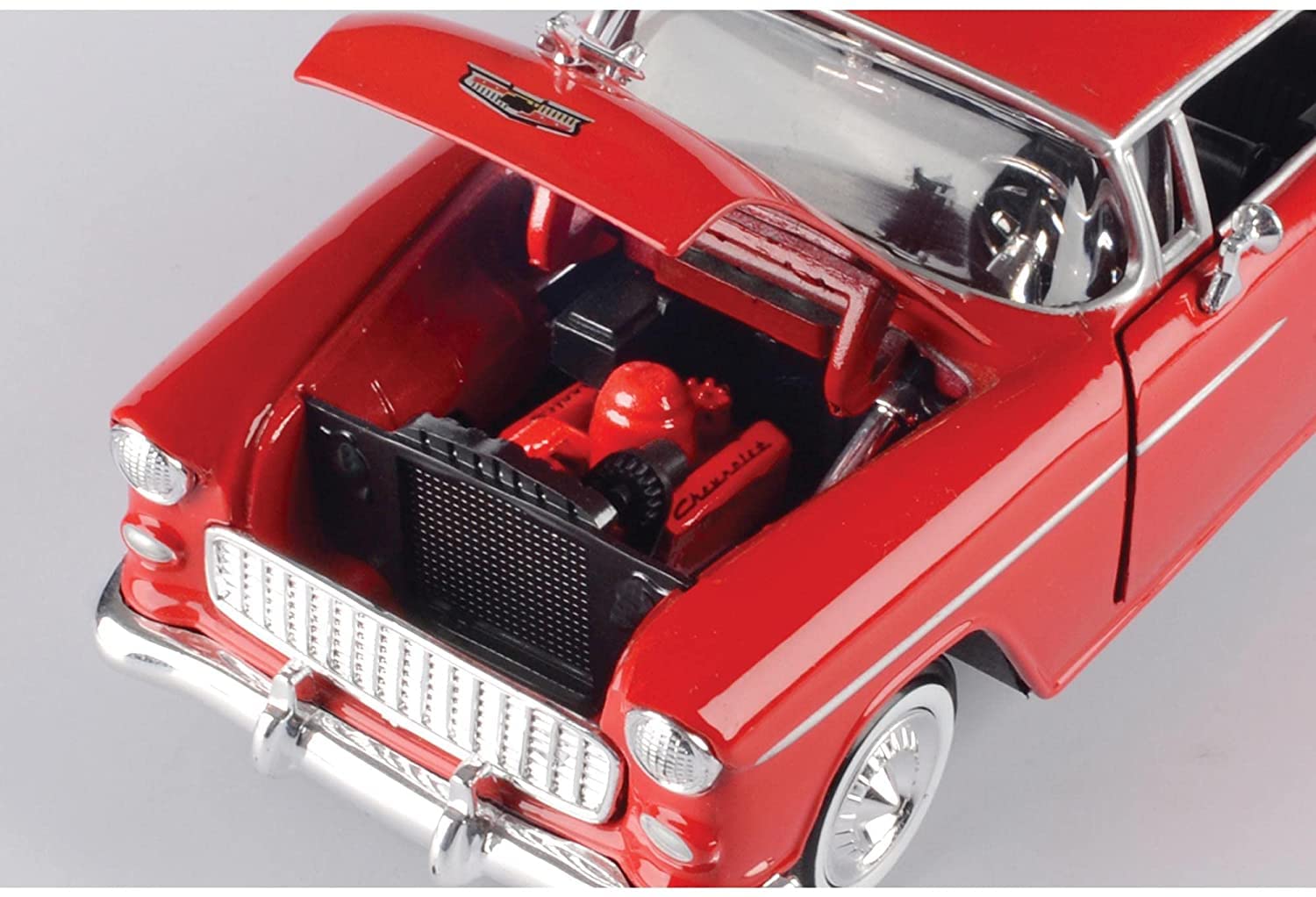 1955 Chevy Bel Air, Red - Showcasts 73229-1/24 Scale Diecast Model Toy Car, but NO Box