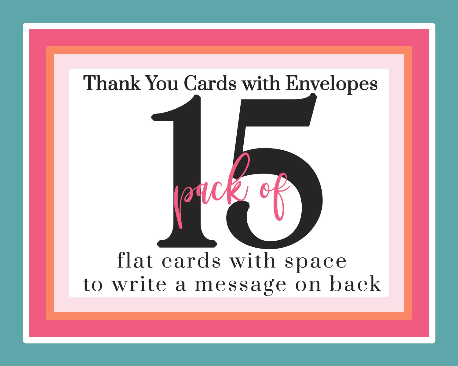 15 Mustache Thank You Cards with Grey Envelopes - Stationery for Boys Baby Shower - Dapper Chevron Stripes