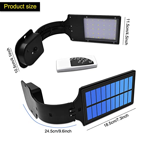 30LED Solar Headlight Outdoor Motion Sensor Solar Energy lamp for Garden Home Country Smart Remote Control Lamp Wall Lamp