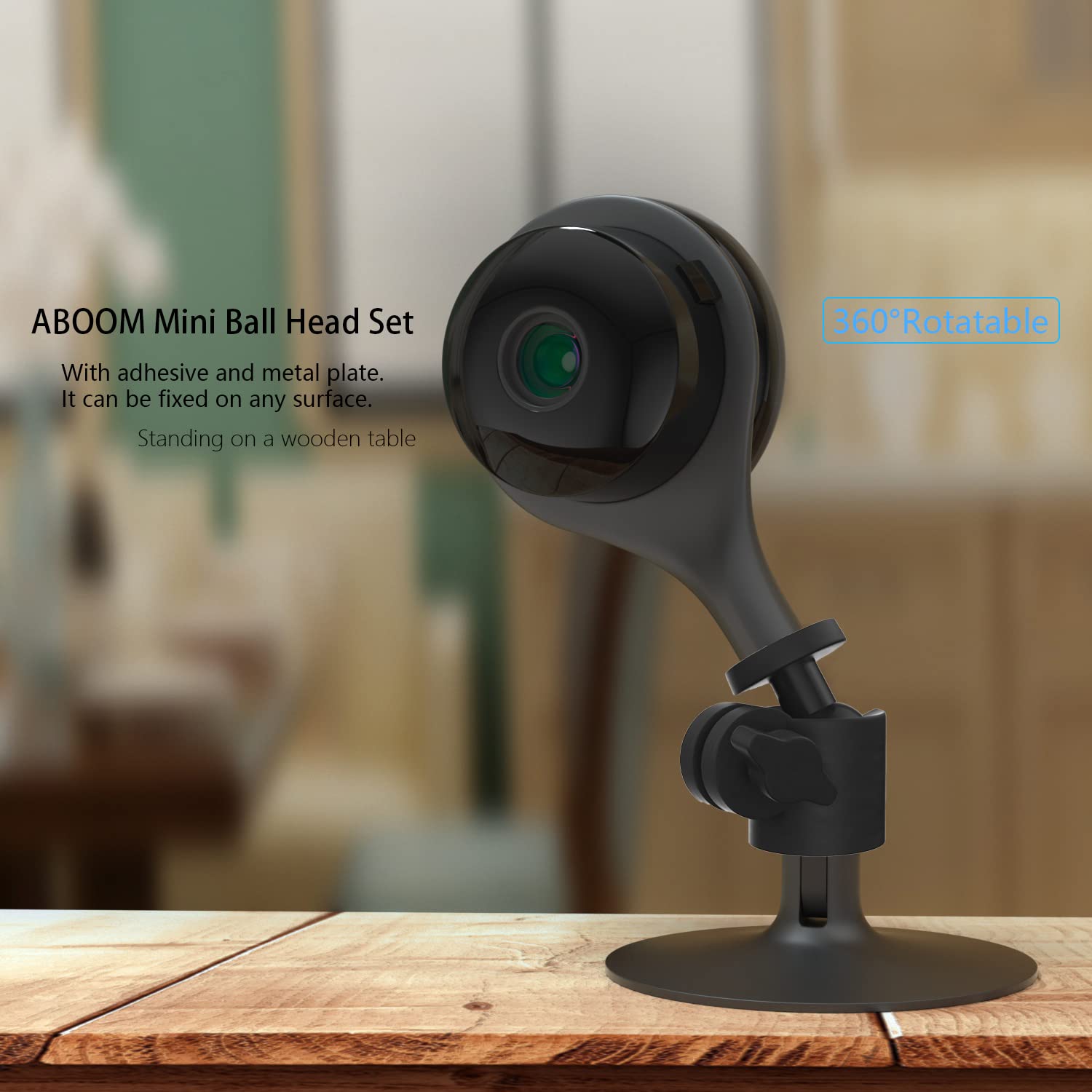 ABOOM (2 Pack) 360 Degree Adjustable Wall Mount Bracket Kit Compatible with Google Nest Cam ,Hole-Free Installation, NOT Included Google Nest Cam