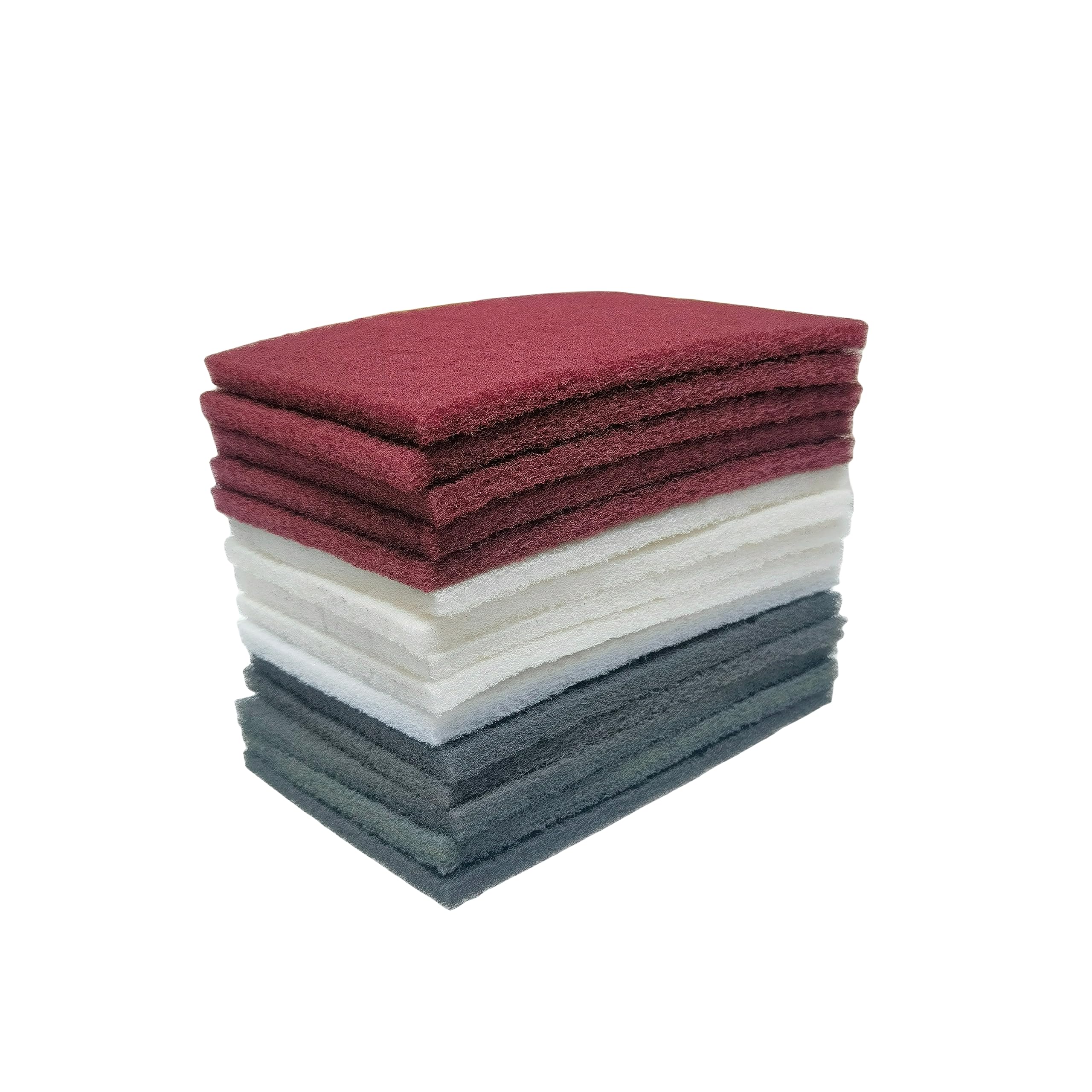 15 Pack 6" x 9" Hand Pads Set- Coarse Medium Fine Purpose Scuff Pads, Scuffing, Scouring, Sanding, Paint Primer Prep Adhesion Scratch - Surface Preparation Automotive Car Auto Body Woodworking
