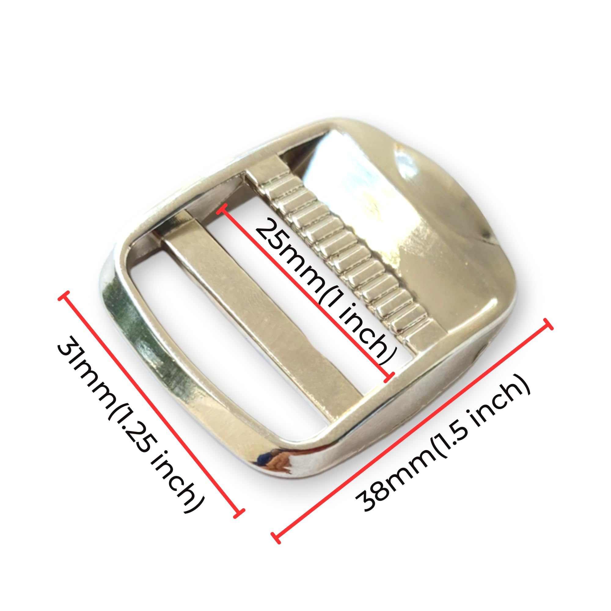 12 pcs 1 inch, zinc alloy buckle, adjustable sliding metal ladder locking buckle for straps, webbing, backpacks, etc.