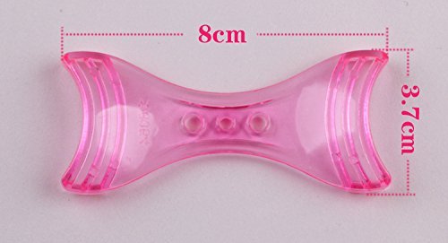 2PCS Women Lady Pink Eyeliner Template Guide Stencil Shaper Girls Eyeliner Assistant Helper for Beginners Cosmetic Makeup Tools