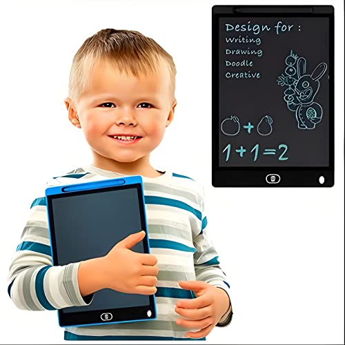 2 Pack LCD Writing Tablet Drawing Writing Board Erasable Doodle Pad Toy for Kids Learning Education 8.5 inch Blue and Pink