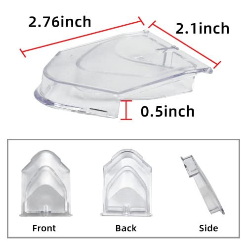 2 Pack Spout Cover for Ninja Blender Lid YOUNGER-RIS Replacement Part Covers for Ninja Blender Compatible with Ninja Locking Lid 72oz Pitchers Spout Covers for NJ600 NJ602 BL500 BL781 (Black & White)