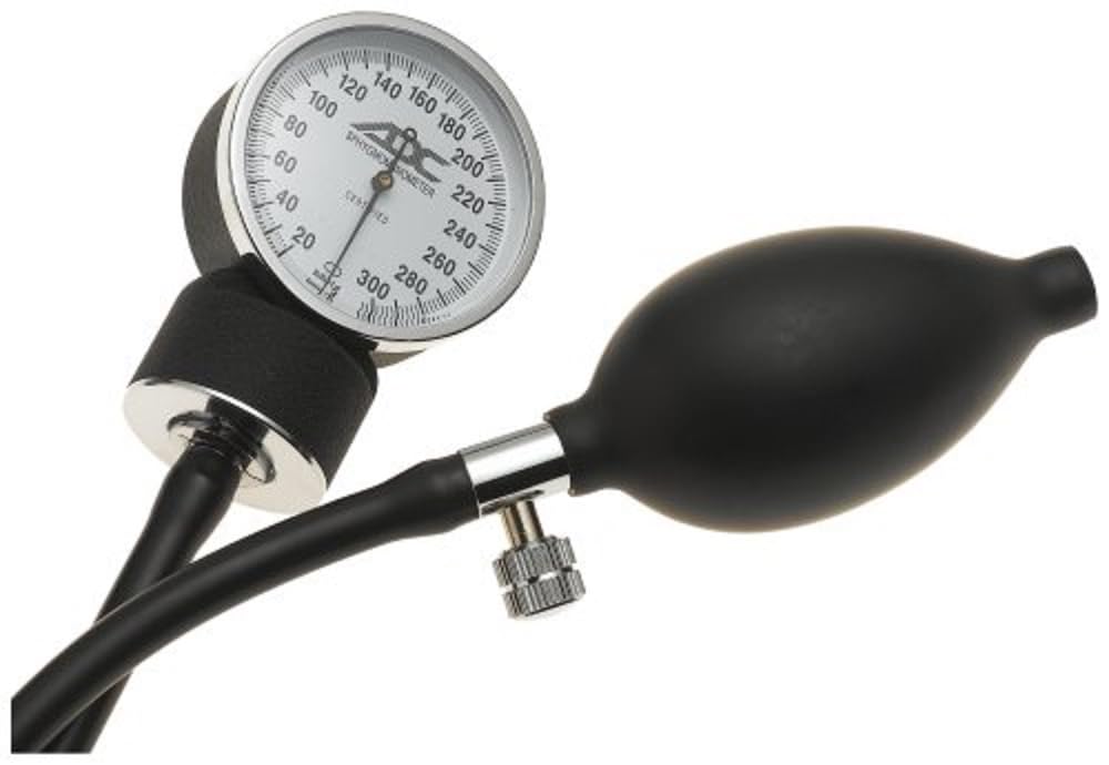 ADC 768-641-11ABK Pro's Combo II SR Adult Pocket Aneroid/Scope Kit with Prosphyg 768 Blood Pressure Sphygmomanometer, Black