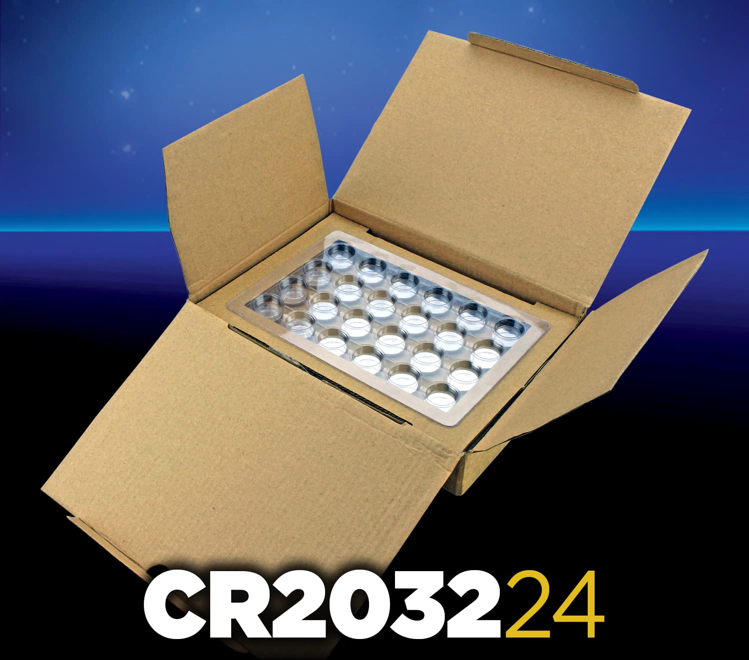 ACDelco 24-Count CR2032 Batteries, Lithium 3V Coin Cell Button Battery Pack for Watch and Small Electronics, 5 Year Shelf Life
