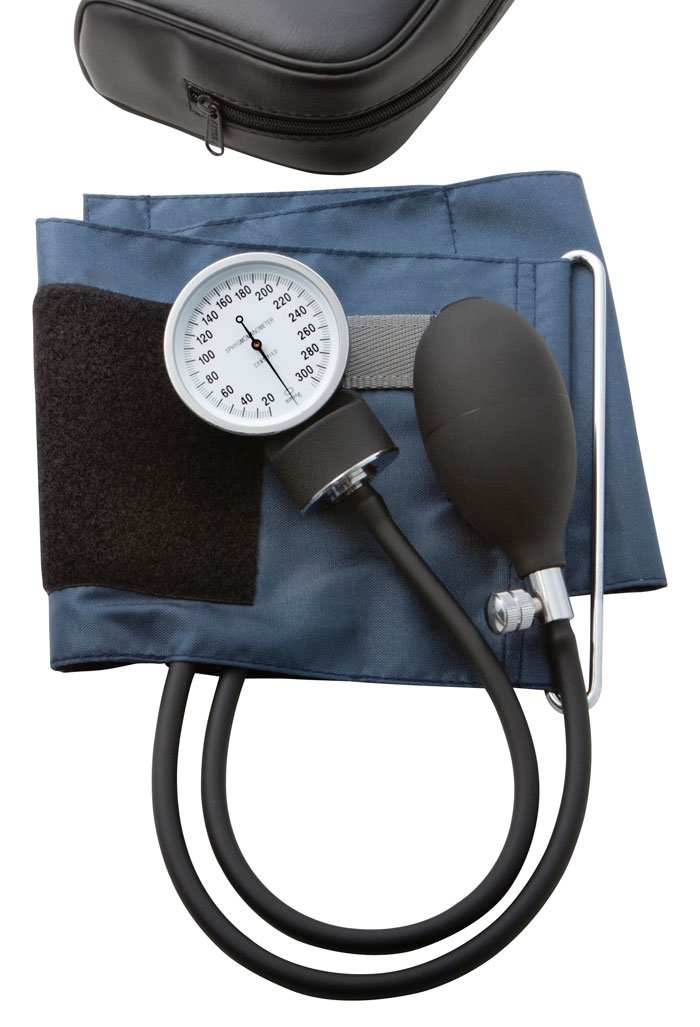 ADC Prosphyg 785 Manual Home Sphygmomanometer with Self-Adjusting Blood Pressure Cuff and Carrying Case, Adult, Navy