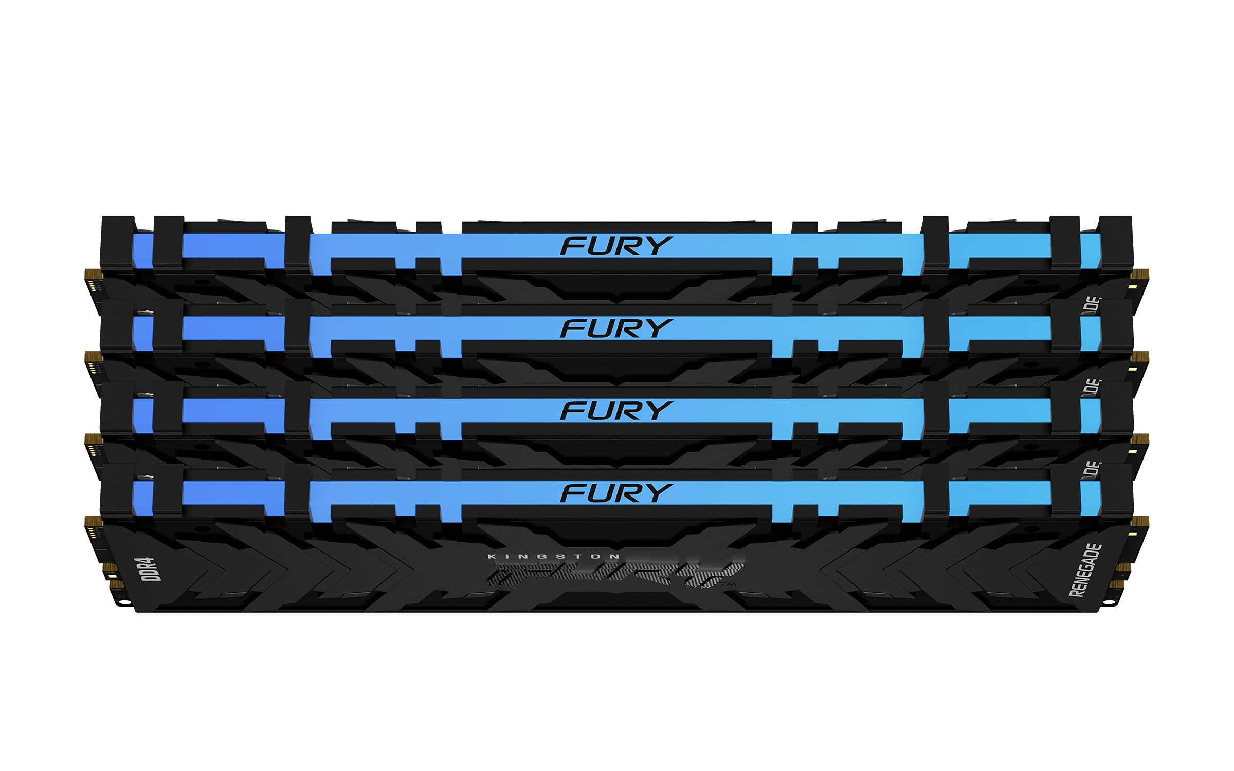 Kingston Fury Renegade RGB 64 GB (4 x 16 GB) 3600 MHz DDR4 CL16 Desktop Memory Kit of 4 KF436C16RB1AK4/64