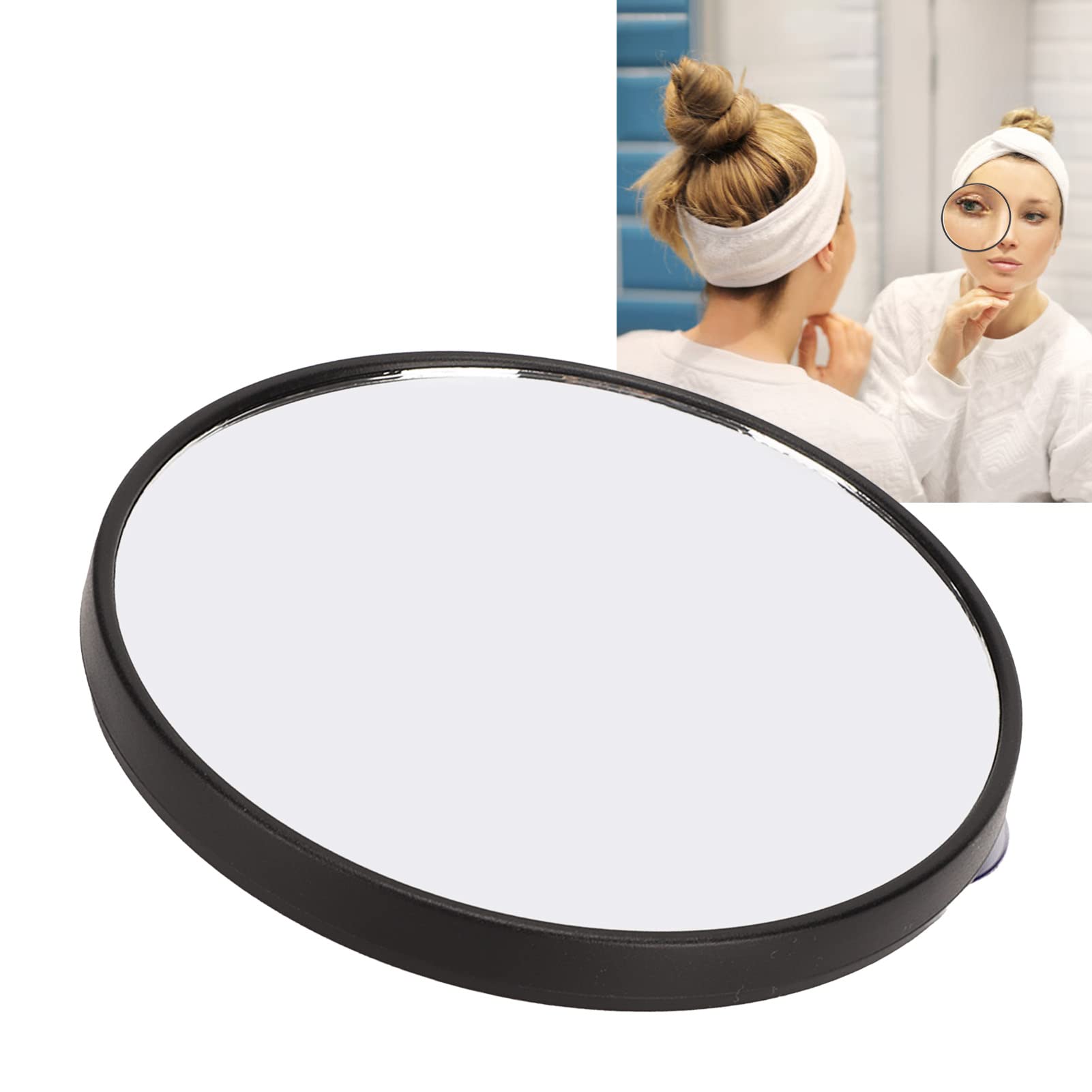 15X Magnifying Mirror Magnifying Mirror with Firm Suction Cups Portable High Definition Sturdy Contact Lens Wear