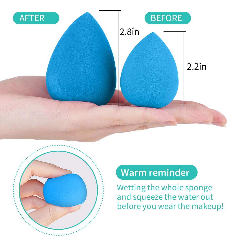 GUIGUDESN 5Pcs Makeup Sponges,Multi-Colored Facial Sponges Beauty Blender Sponge Egg Mix Sponge Foundation Applicator Makeup Sponge