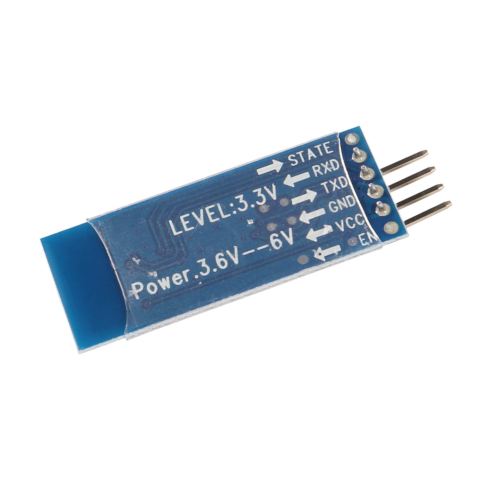 ACEIRMC 4pcs HC-06 RS232 4 Pin Wireless Bluetooth Serial RF Transceiver Module Bi-Directional Serial Channel Slave Mode for Arduino