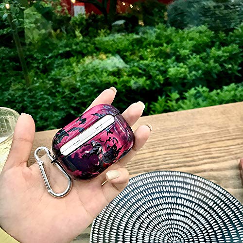 Air pod Pro Case, YAKFX Shockproof and Drop-Proof Luxury TPU Hard Protective Cover, IMD Fashion Pattern Printing, Air pod Pro Case Suitable for Everyone (TPU/Pro/Bat Itachi)