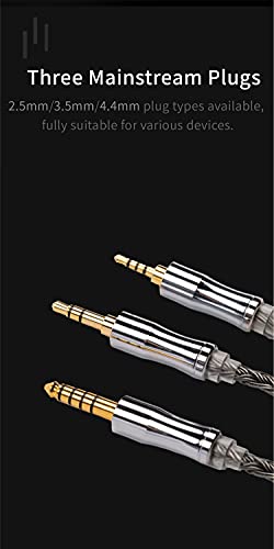 24 Core QDC Earphone Cable-KBEAR [Show] Upgrade Cable, 5N OFC Silver Plated Cable, IEM Detachable Cable with2.5mm Plug, Suit for ZS10-PRO AS16 ASF EDX EDXPRO AST DQ6 EDS ED10 V80 (QDC2.5, Black)