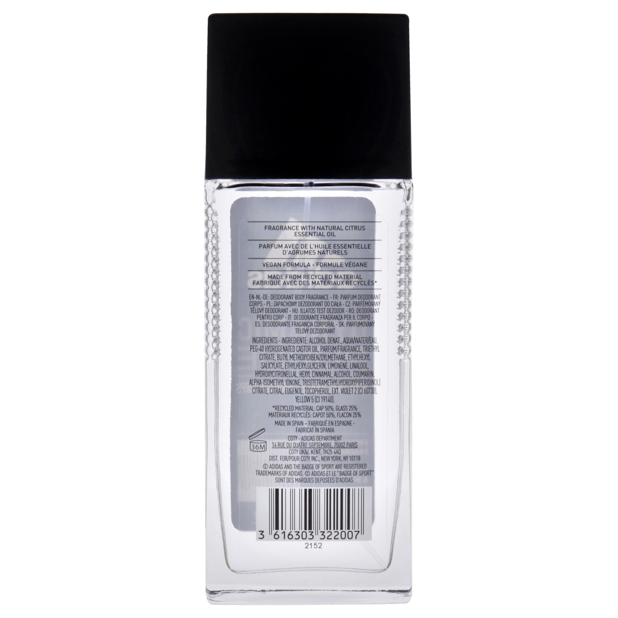 Adidas Fragrance Body Fragrance, Dynamic Pulse Him, 2.5 Fluid Ounce
