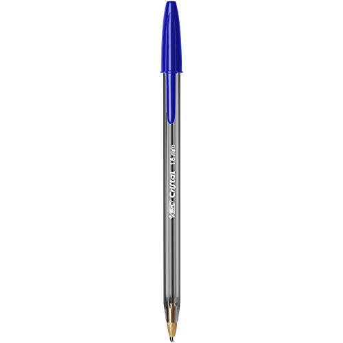 BIC Cristal Multicolour Ballpoint Pens With Wide Tip (1.6mm) Pens For Colourful Writing In Assorted Colours, Pack Of 15