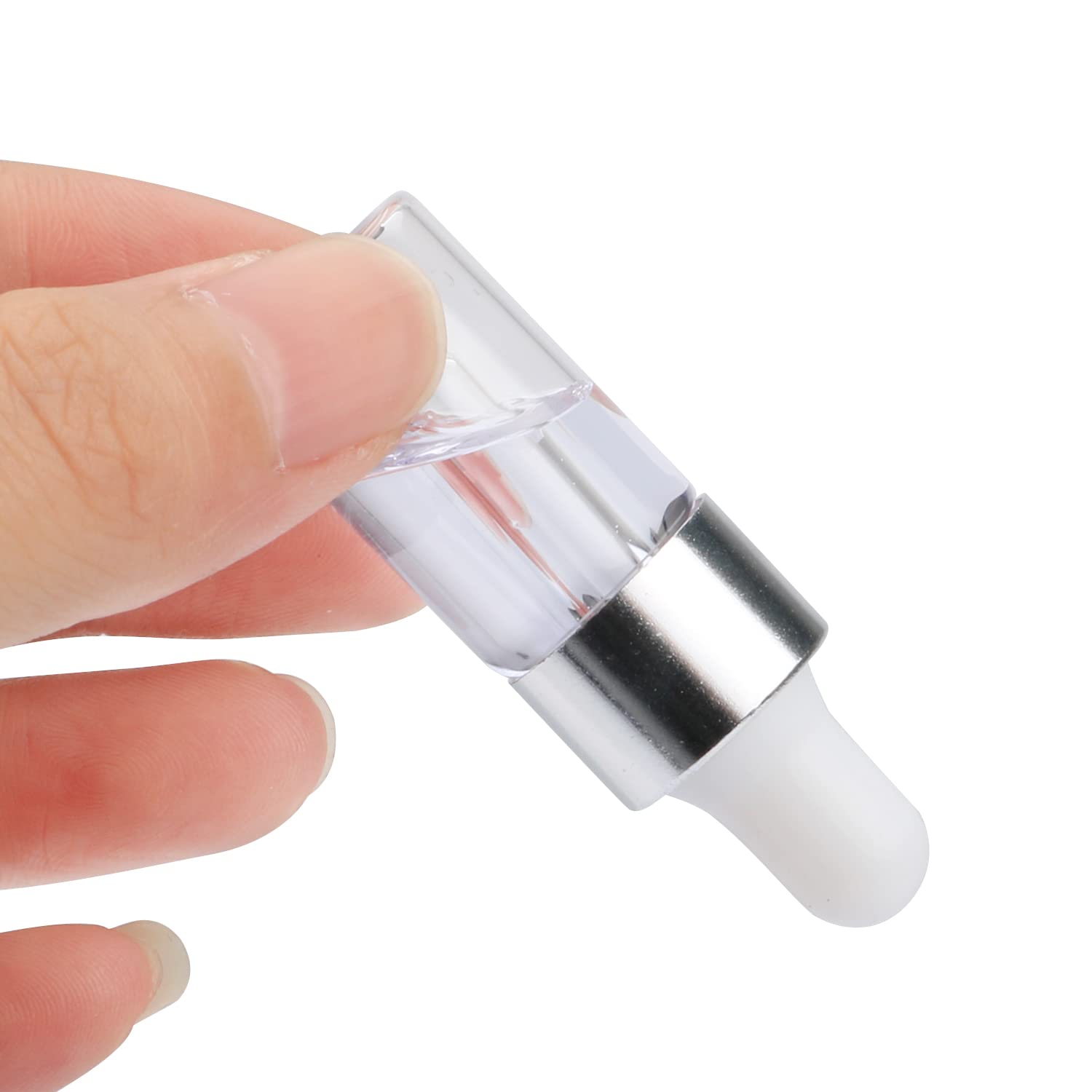15 Pcs Clear Glass Dropper Bottles Essential Oil Bottles Refill Sample Vials Aromatherapy Perfume Liquid Glass Bottles With Eye Dropper&Silver Lids (3ml)