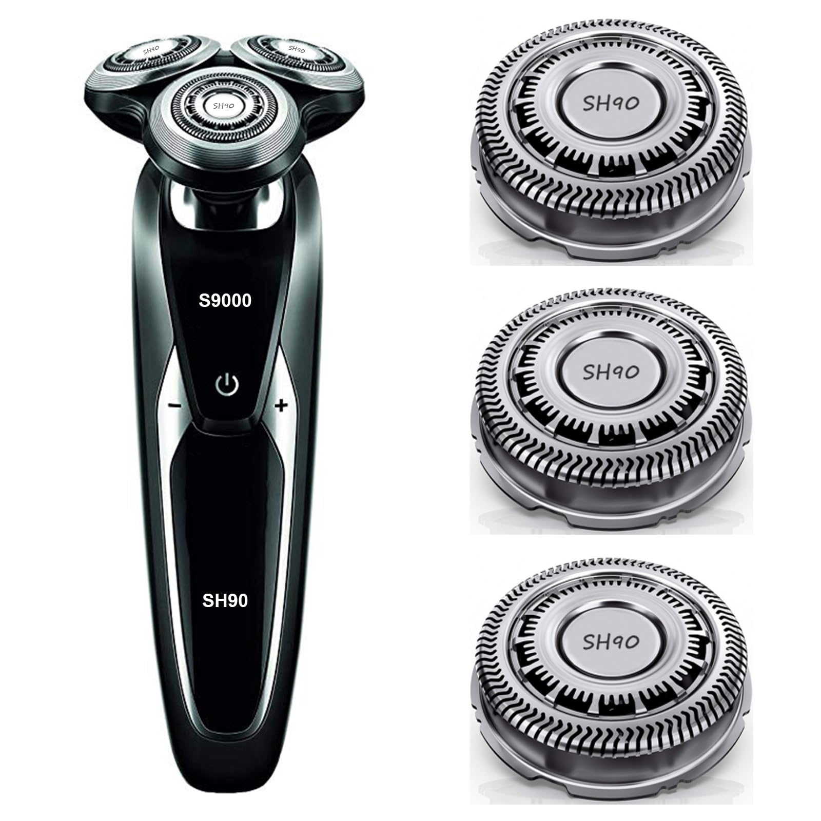 SH90 Replacement Heads Compatible with Philips Norelco Shaver Series 9000 Series 8950
