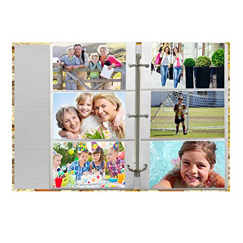 3-Ring Photo Album 504 Pockets Hold 4x6 Photos, Ancient World Map Design