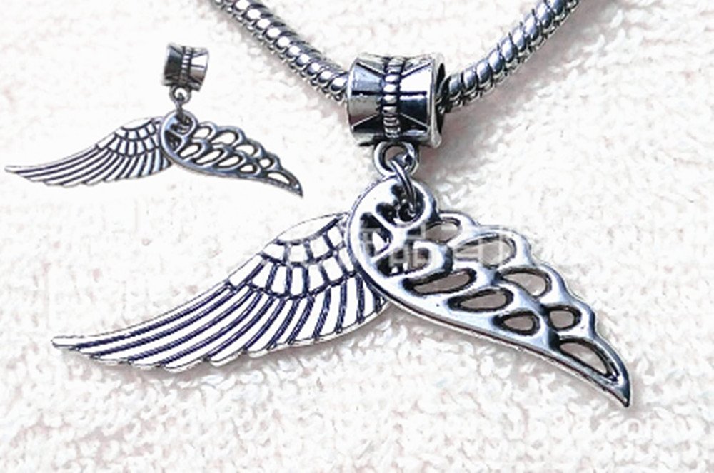 100 Grams Assorted Feather And Wing Punk Steampunk Charm Pendant Connector for DIY Necklace Bracelet Jewelry Making Findings