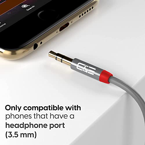 3.5mm Aux Headphone Extension Cable 25 Feet (7.6 Meters) 3.5mm Male to Female Stereo Audio Extension Cable 25ft (7.6M) for Car, Stereo, iPhone, Smartphone or Any Audio Device CNE44459