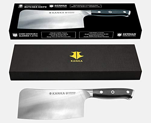 7" Meat Cleaver Professional Stainless Steel Butcher Knife