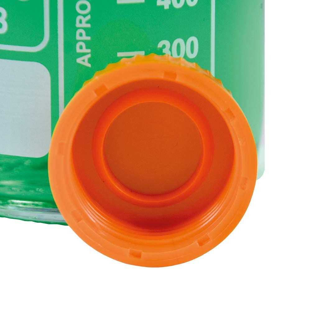 ISOLAB USA β Round Media Storage Bottle, 500ml, with GL 45 Screw Cap, Borosilicate 3.3 Glass, Pack of 2