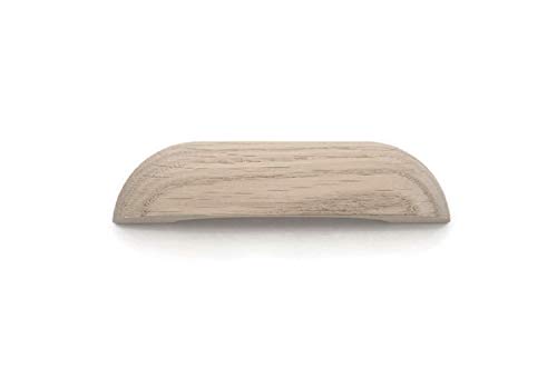 5" Plain Oak Desk Drawer Pulls - Carved Oak Wood Pulls for Antique Oak Desk - Roll Top Desk - Oak Desk Drawer Pulls - Carver Wood Pulls - Carved Wood Furniture Pulls - Roll Top Desk Hardware