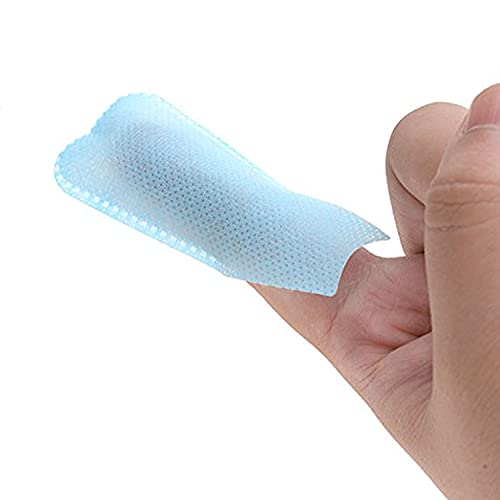 Serlife Disposable Finger Cleaning Teeth Wipes Soft Gauze Infant Finger Clean Oral Toothbrush Whitening Wipe (100Pcs)