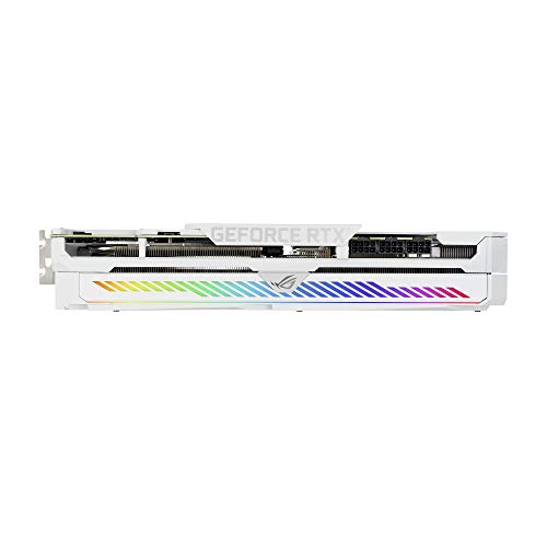 ASUS ROG STRIX NVIDIA GeForce RTX™ 3080 White OC Edition Gaming Graphics Card (PCIe 4.0, 10GB GDDR6X, HDMI 2.1, DisplayPort 1.4a, White color scheme, Axial-tech Fan Design, 2.9-slot, Super Alloy Power