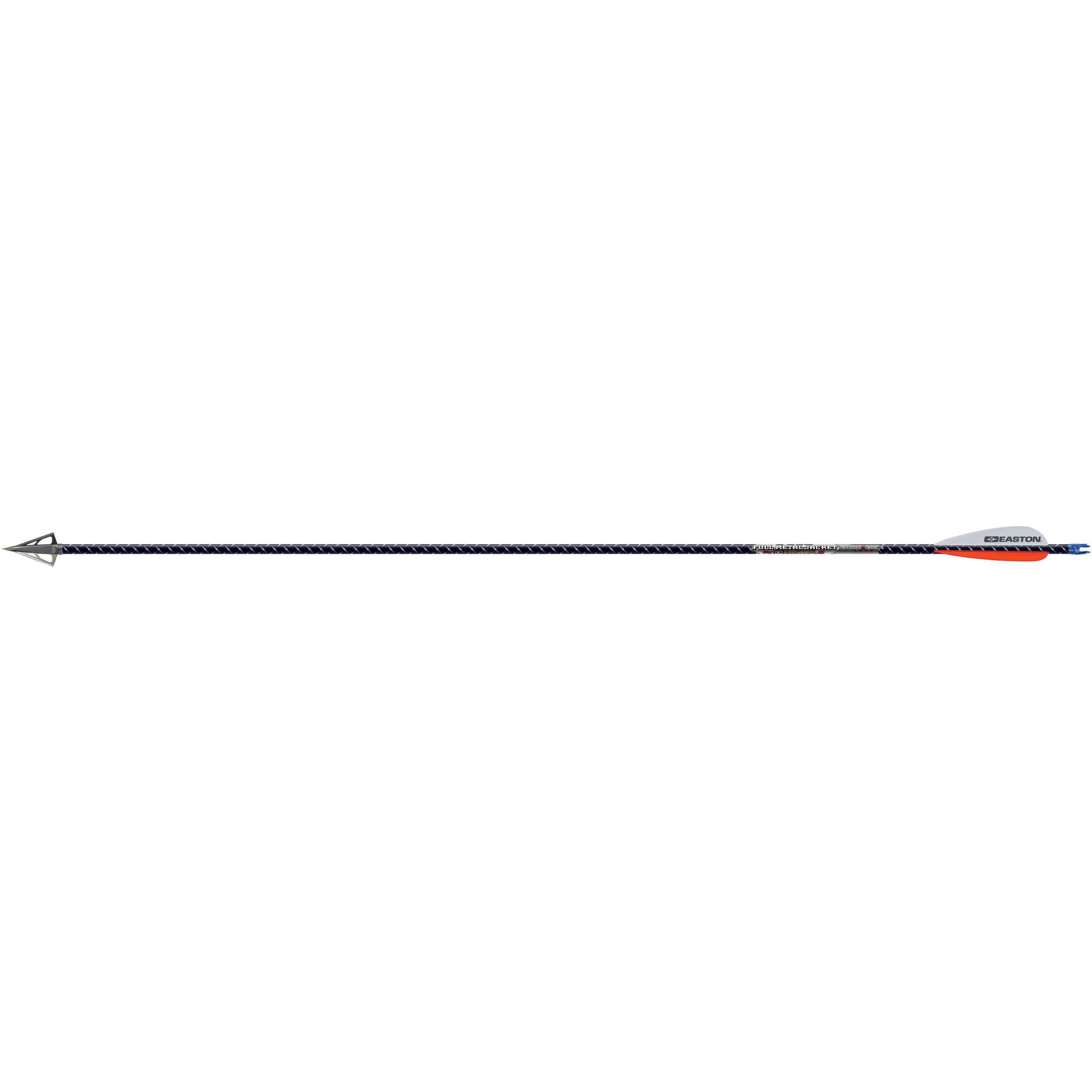 12 - Pk. Easton Full Metal Jacket N - Fused Carbon Shafts Gun Metal Black Finish, 300