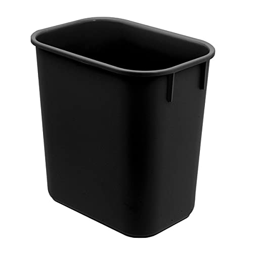 Acrimet Wastebasket Bin 13QT (Plastic) (Black Color) (Set of 4)