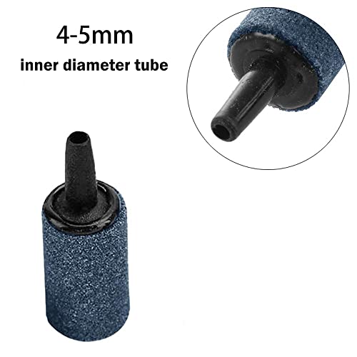 50 Pack 1 Inch Air Stone,Aquarium Air Stones, Cylinder Bubble Diffuser Airstone Fish Tank Bubbler Air Pump Accessories for Aquariums Hydroponics Grey (50 Pack)