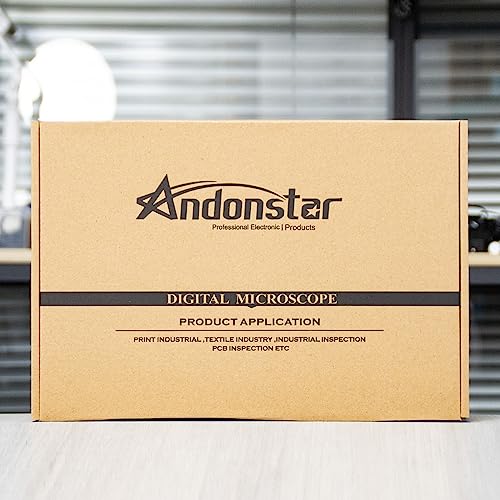 Andonstar AD407 1080P 3D HDMI 4MP Soldering Digital Microscope with 7-inch HD LCD Display and 270X Magnification Portable Tool for PCB Phone Repair, DIY Electronics and SMD/SMT/BGA