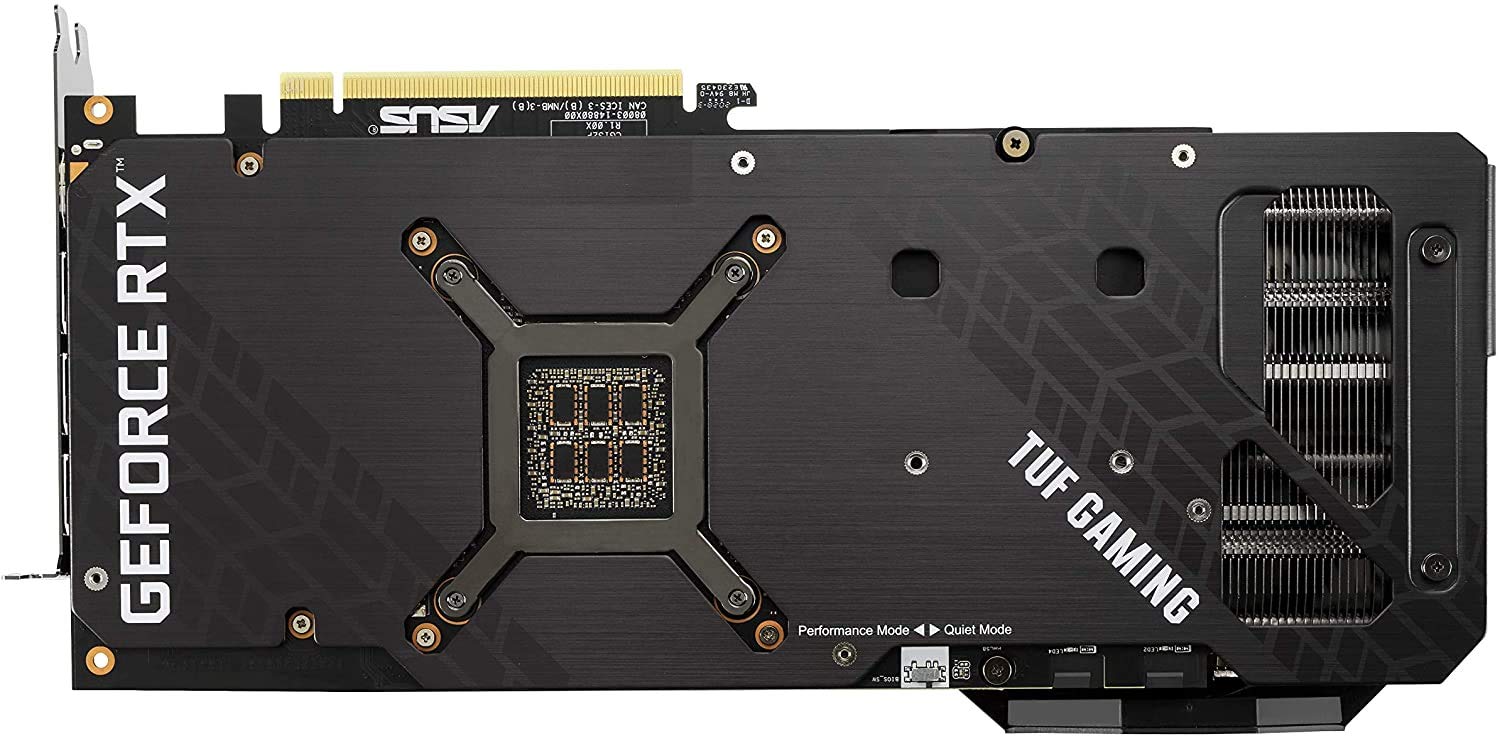 ASUS TUF Gaming NVIDIA GeForce RTX 3080 OC Edition Graphics Card, 10GB GDDR6X, PCIe 4.0, HDMI 2.1, DisplayPort 1.4a, Dual Ball Fan Bearings, GPU Tweak II w/ Mytrix HDMI Cable