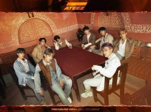 ATEEZ - [Treasure EP.1:All to Zero]1st CD+1p Poster/On+100p Booklet+1p Sticker+8p Post+3p PhotoCard+Tracking (Original Version)
