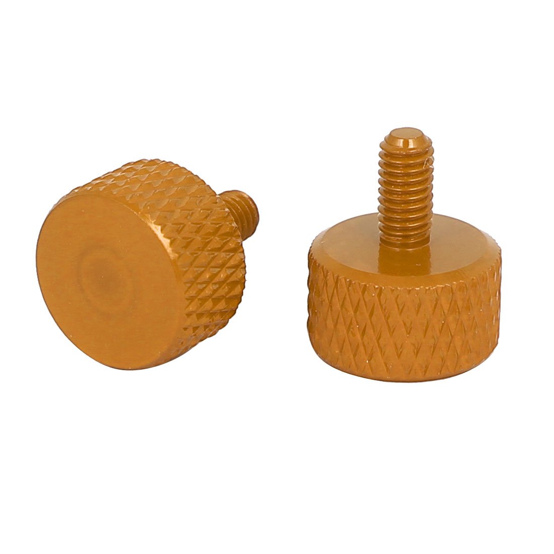 Aexit Computer PC Cleaning & Repair Graphics Card Knurled Thumb Screws Gold Tone Computer Screws M3x6mm 10pcs