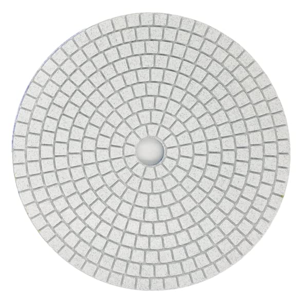 1Pc 7 inch Diamond Polishing Pad Wet/Dry Tile Polishing Pad For Grinder,For Concrete Marble Quartz Stone Countertop Granite Polishing. (Grit 3000)