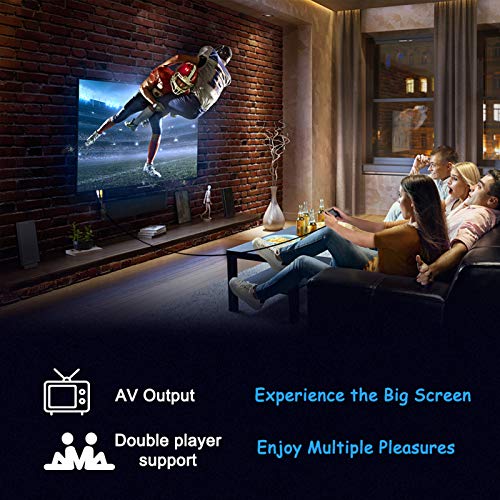 Handheld Game Console, Retro Games with 32G TF Card Built-in 480 Old School Games 3.5-Inch Screen Support for Connecting TV & Two Players 1800mAh Rechargeable Battery Present for Kids(Black)