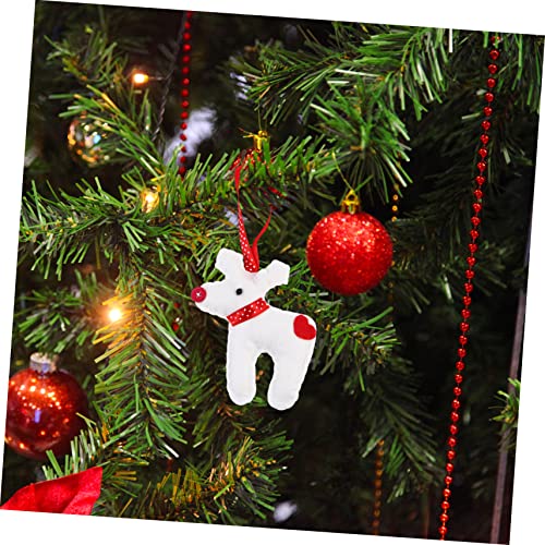 1pc Christmas Elk Pendant Christmas Decor Fireplace Decor Plush Doll Holiday Tree Decorations Christmas Tree Decor Felt Christmas Tree Ornaments Christmas Hanging Plush Elk Pendant